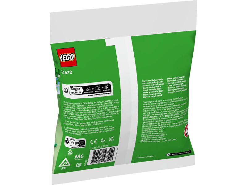 LEGO 30672 Steve mit Baby-Panda | Minecraft | VSR Spielwaren
