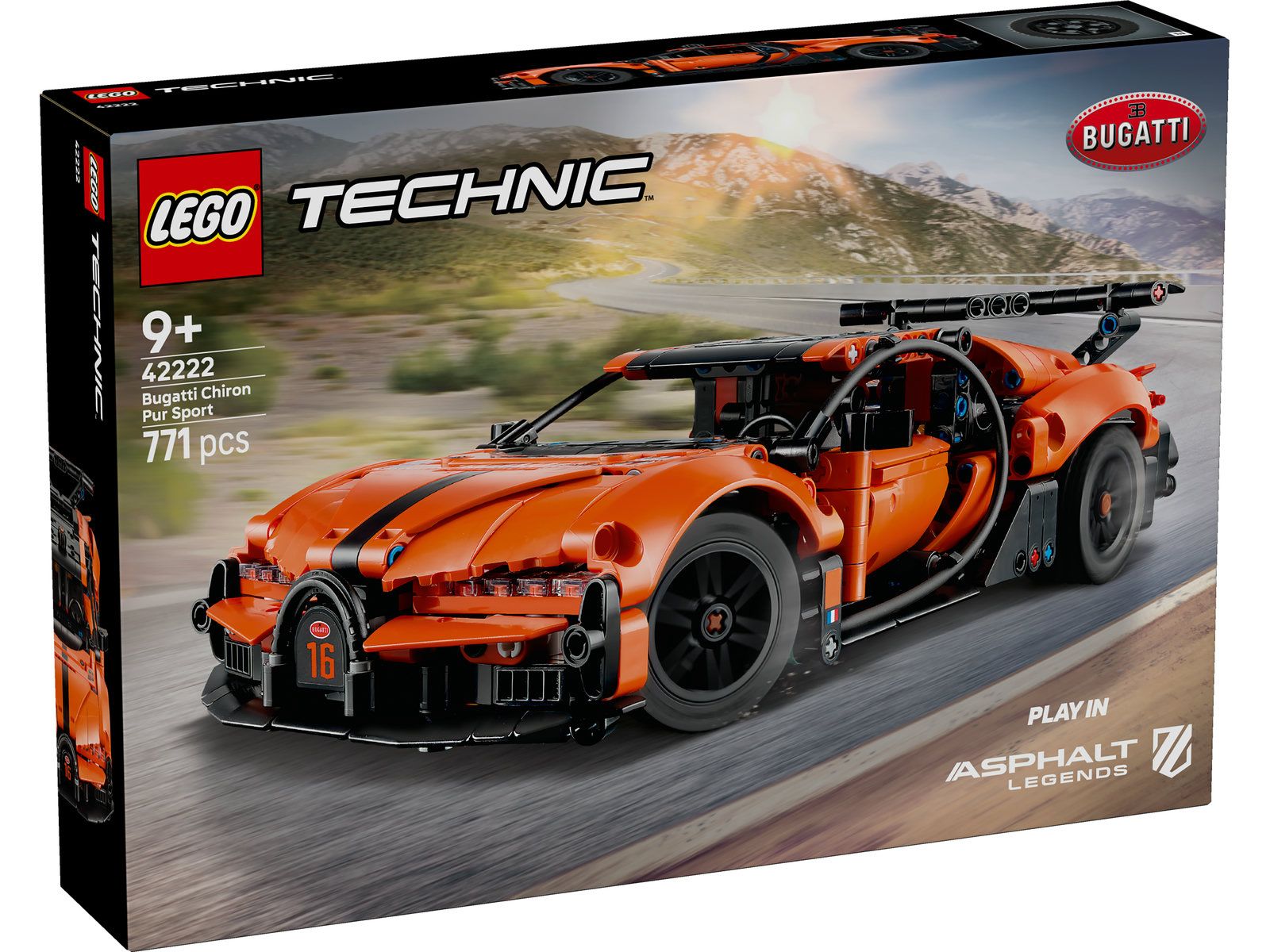 LEGO 42222 Bugatti Chiron Pur Sport Hypercar | Technic | VSR Spielwaren